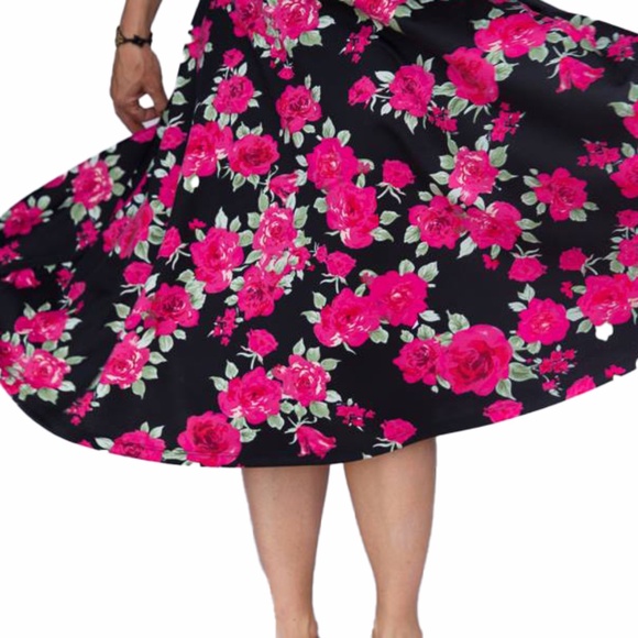 Agnes & Dora | Skirts | Agnes Dora Xxl Midi Skirt Roses Really Like You ...